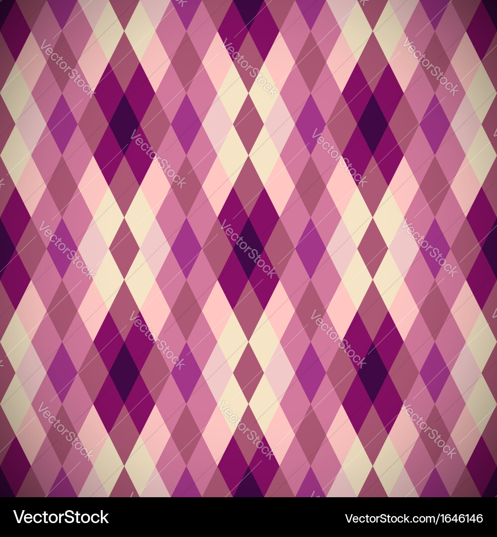 Pink diamond seamless pattern Royalty Free Vector Image