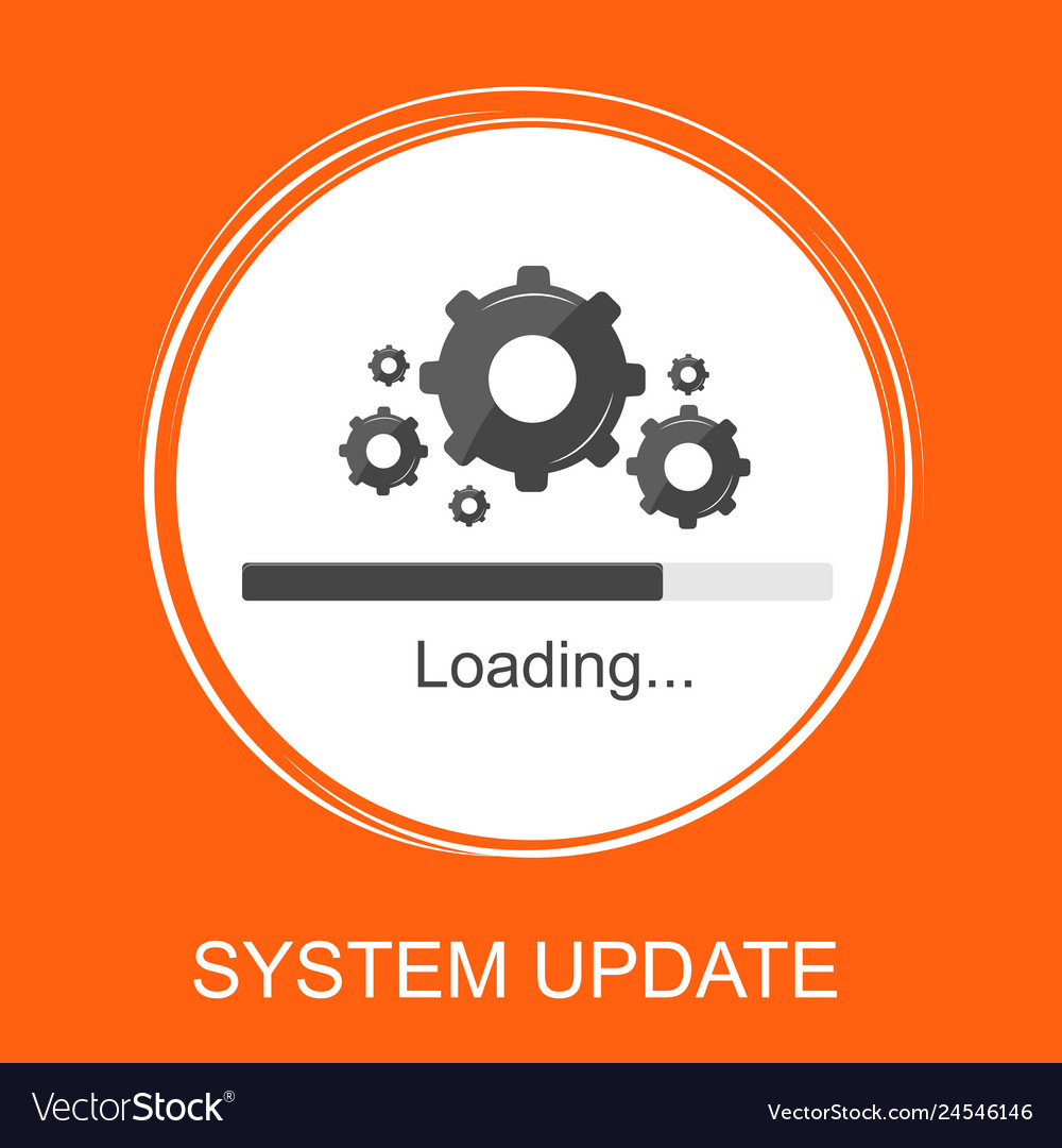 System update Royalty Free Vector Image - VectorStock