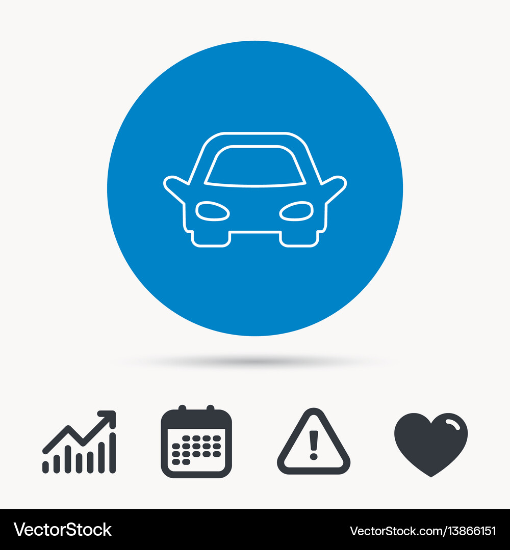 Car icon auto transport sign Royalty Free Vector Image
