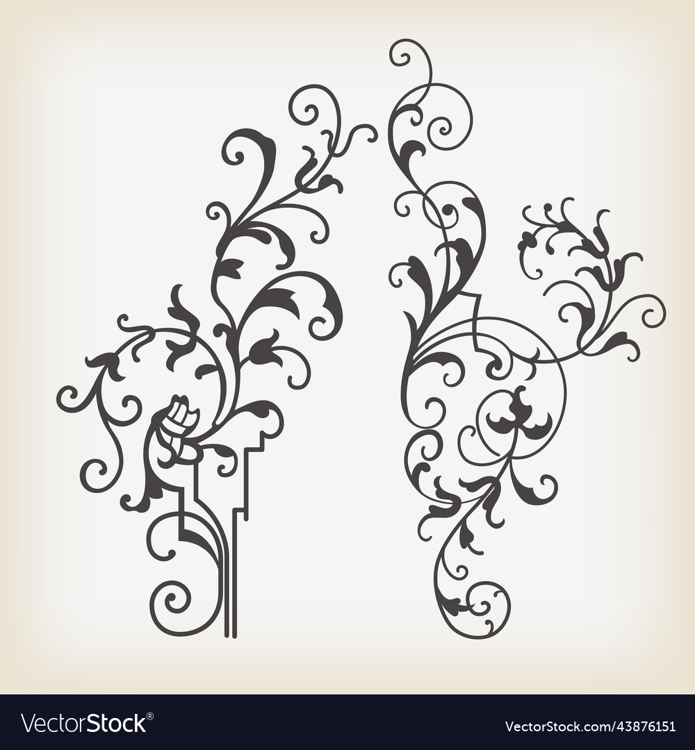 Decorative elements Royalty Free Vector Image - VectorStock