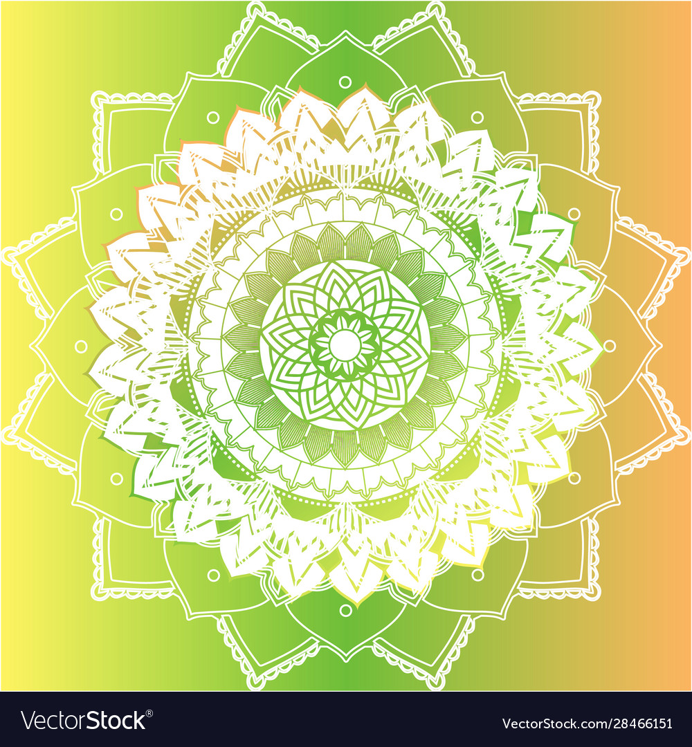 Mandala patterns on gradient background Royalty Free Vector