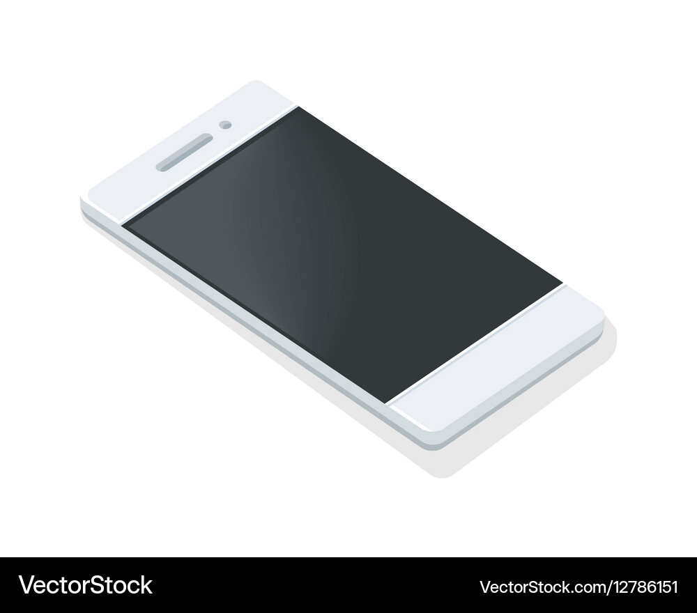 Mobile Phone Icon Isolated Portable Telephone Vector Image