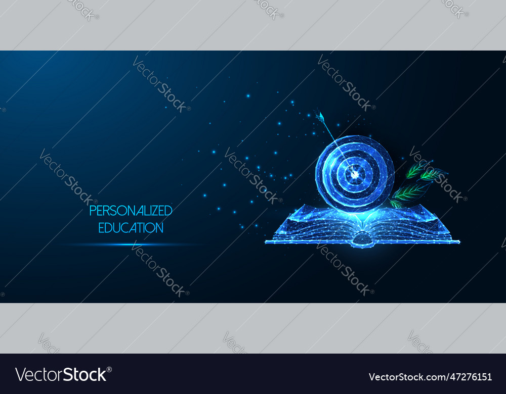 Personalized training individualized learning Vector Image