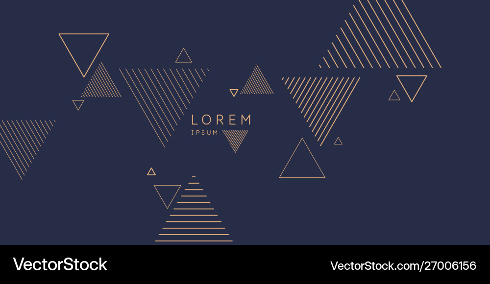 Abstract geometric background with triangles Vector Image