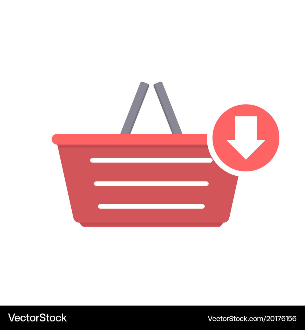 Basket buy input shop shopping icon Royalty Free Vector