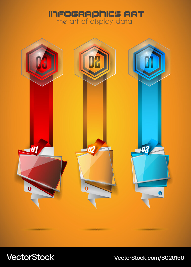 Clean infographic layout template for data Vector Image