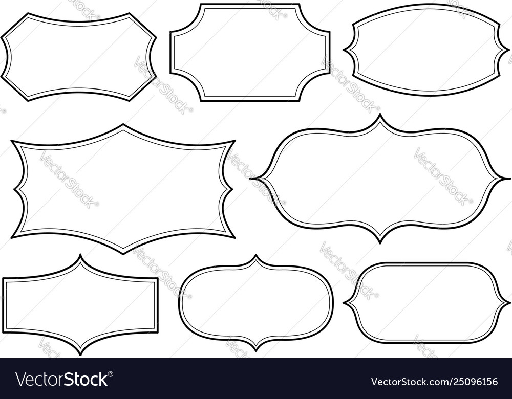 Decorative frames Royalty Free Vector Image - VectorStock