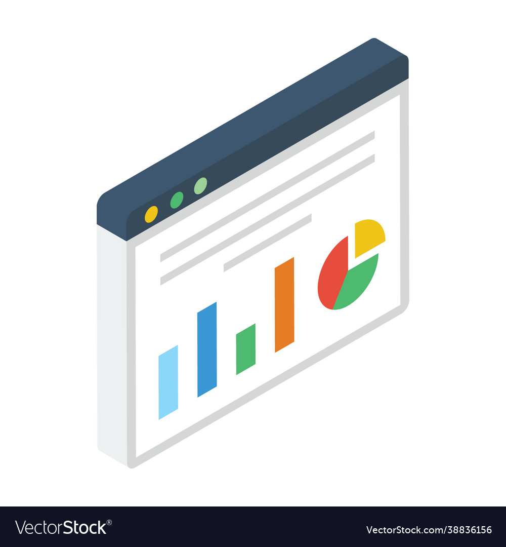 Graphical website Royalty Free Vector Image - VectorStock