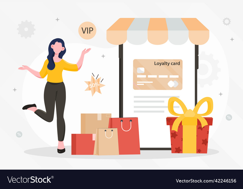 Loyalty program concept Royalty Free Vector Image