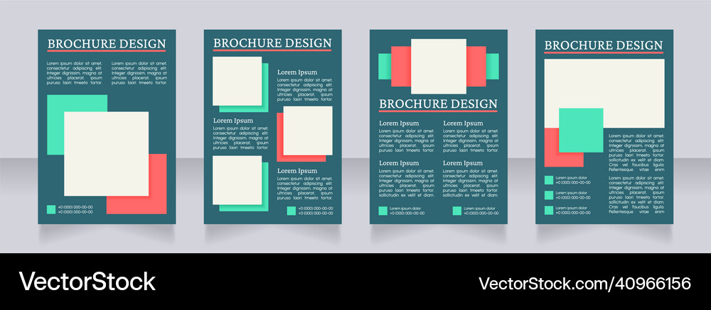 Photography course promotion blank brochure Vector Image