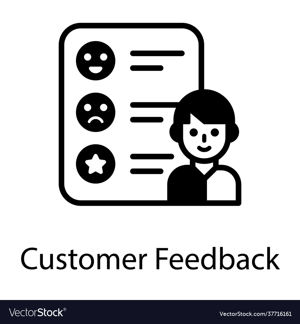 Customer feedback Royalty Free Vector Image - VectorStock