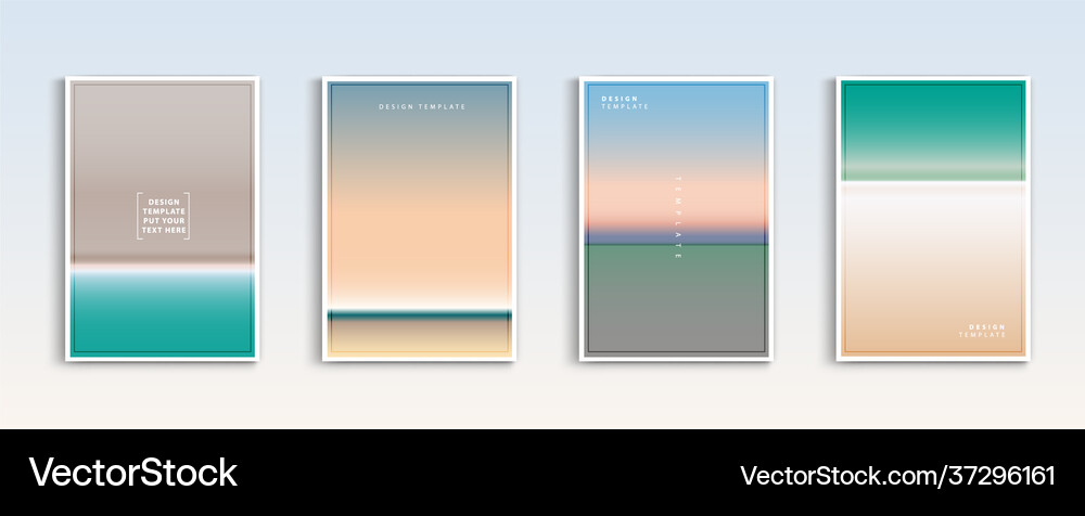 Modern gradients summer sea and beach Royalty Free Vector