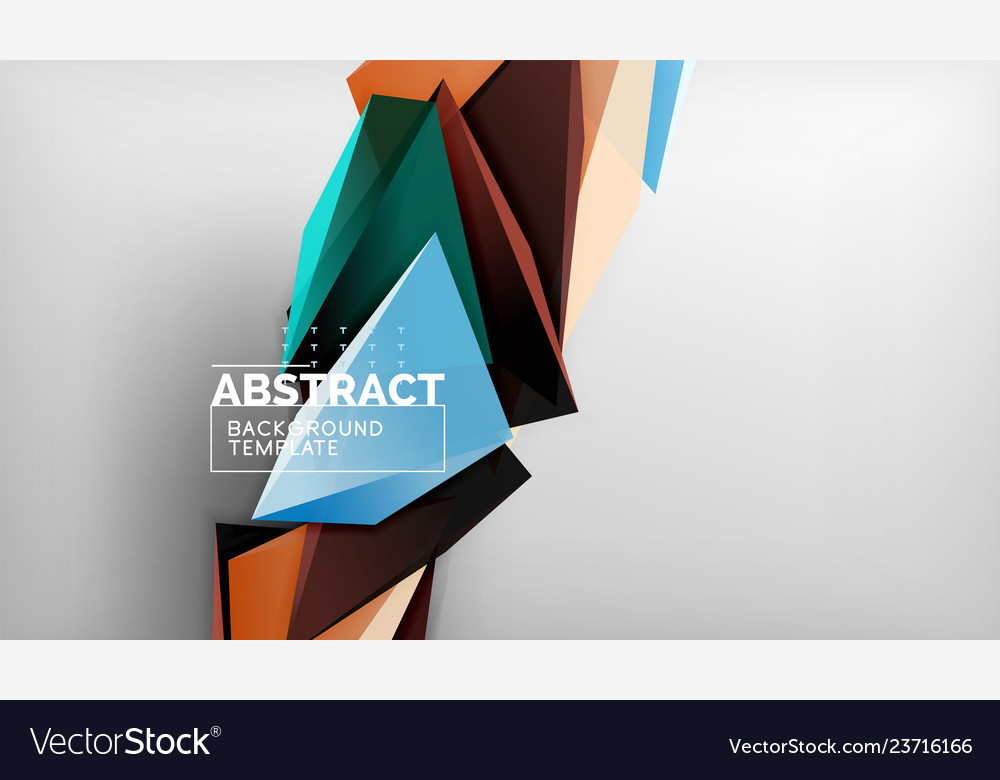 3d geometric triangular shapes abstract background