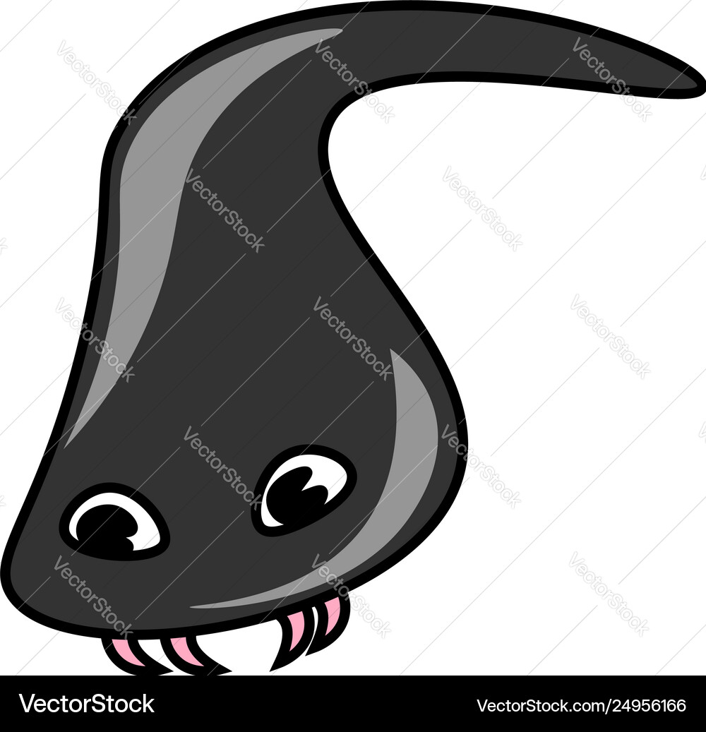A cartoon leach or color Royalty Free Vector Image