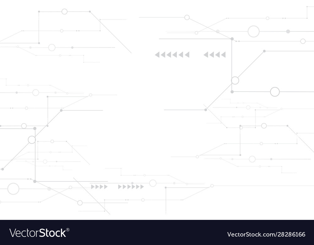 Abstract digital and technology on white Vector Image