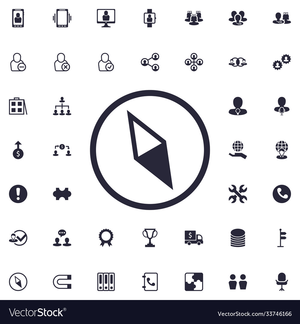 Compass icon Royalty Free Vector Image - VectorStock