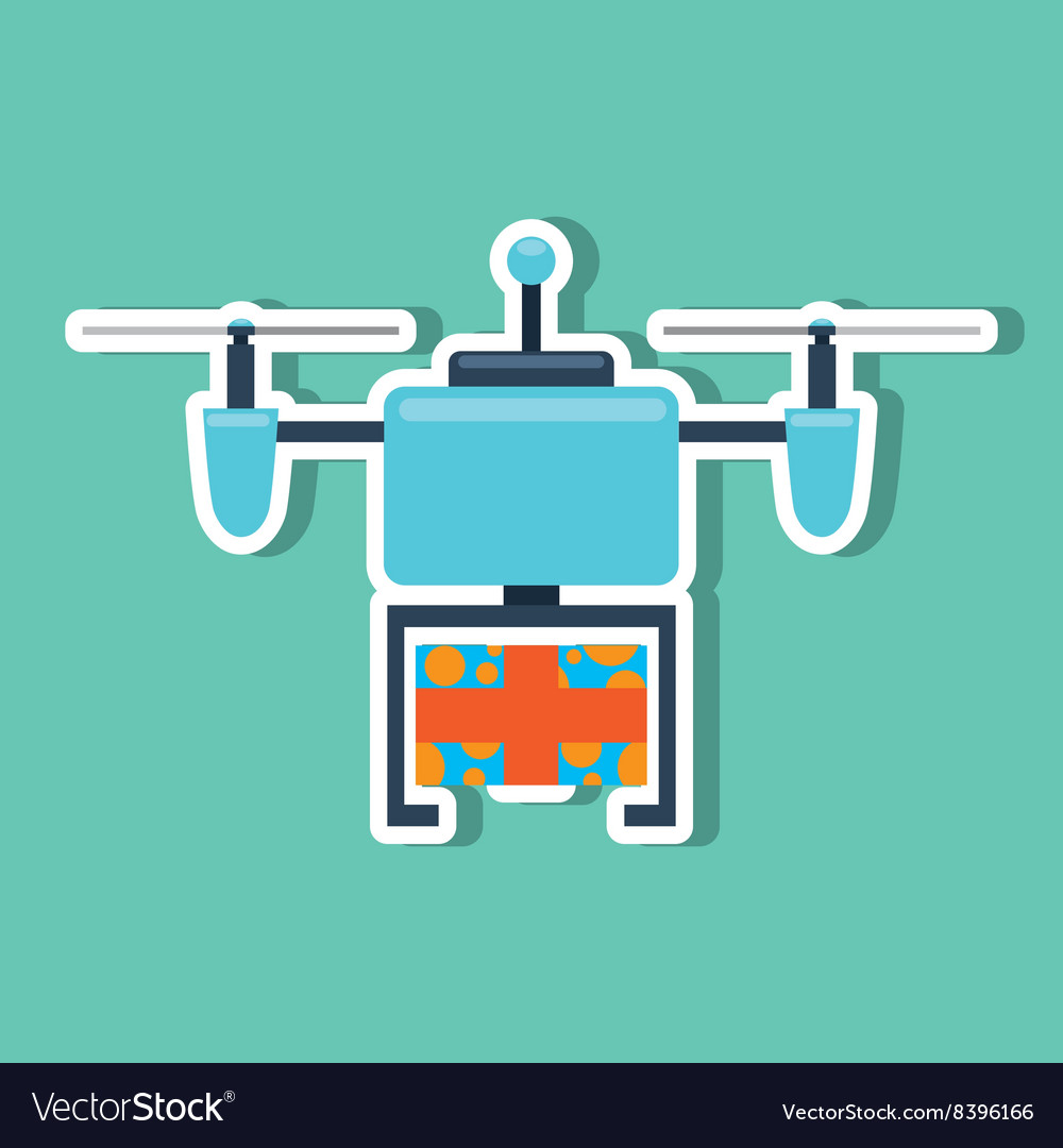 Drone technology design Royalty Free Vector Image