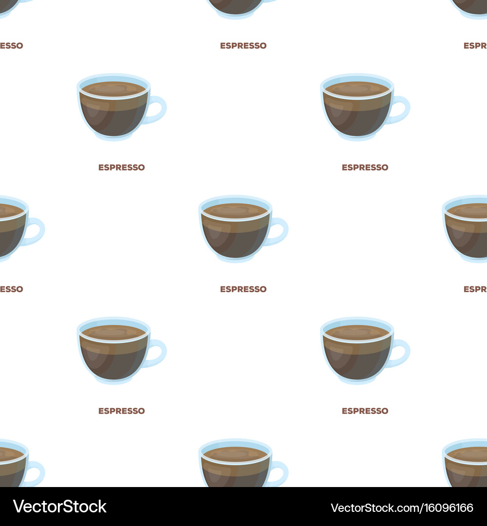 Espresso coffeedifferent types of coffee single Vector Image