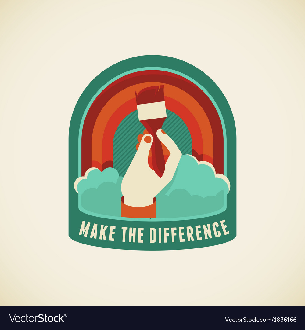 Make difference Royalty Free Vector Image - VectorStock