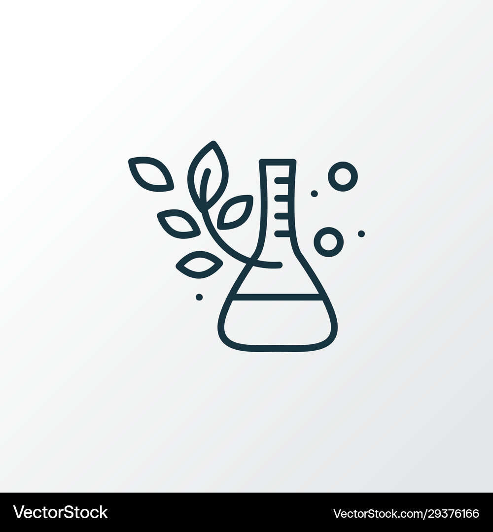 Plant laboratory icon line symbol premium quality Vector Image