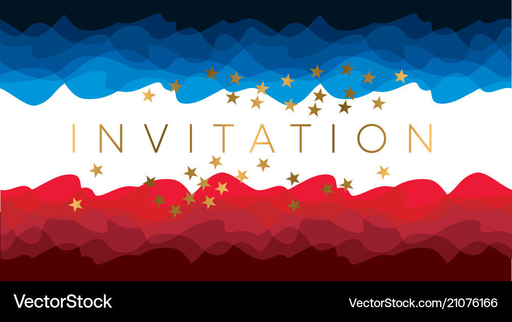 Usa patriotic colors red and blue element Vector Image