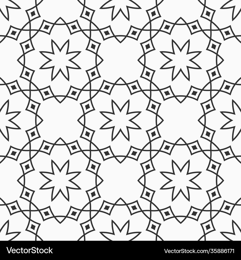 Abstract seamless pattern intersecting Royalty Free Vector