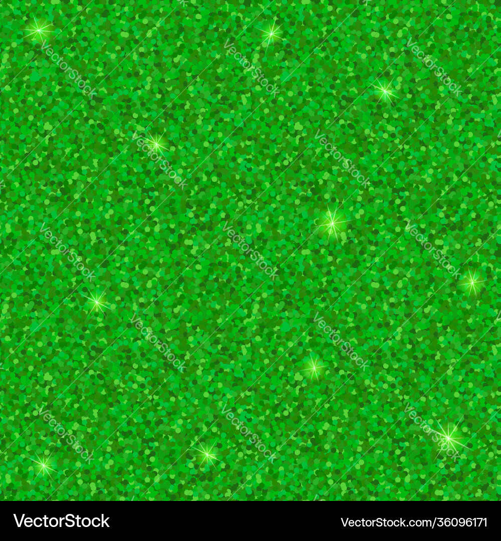 Beautiful glitter festive seamless green texture Vector Image