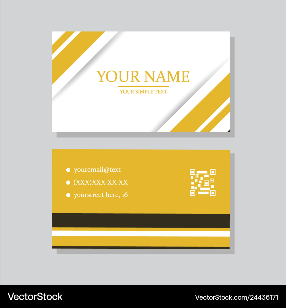 P simple id card with logo or icon for your Vector Image
