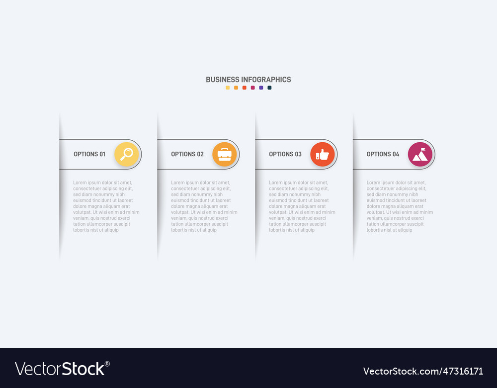 Timeline infographic with infochart modern Vector Image