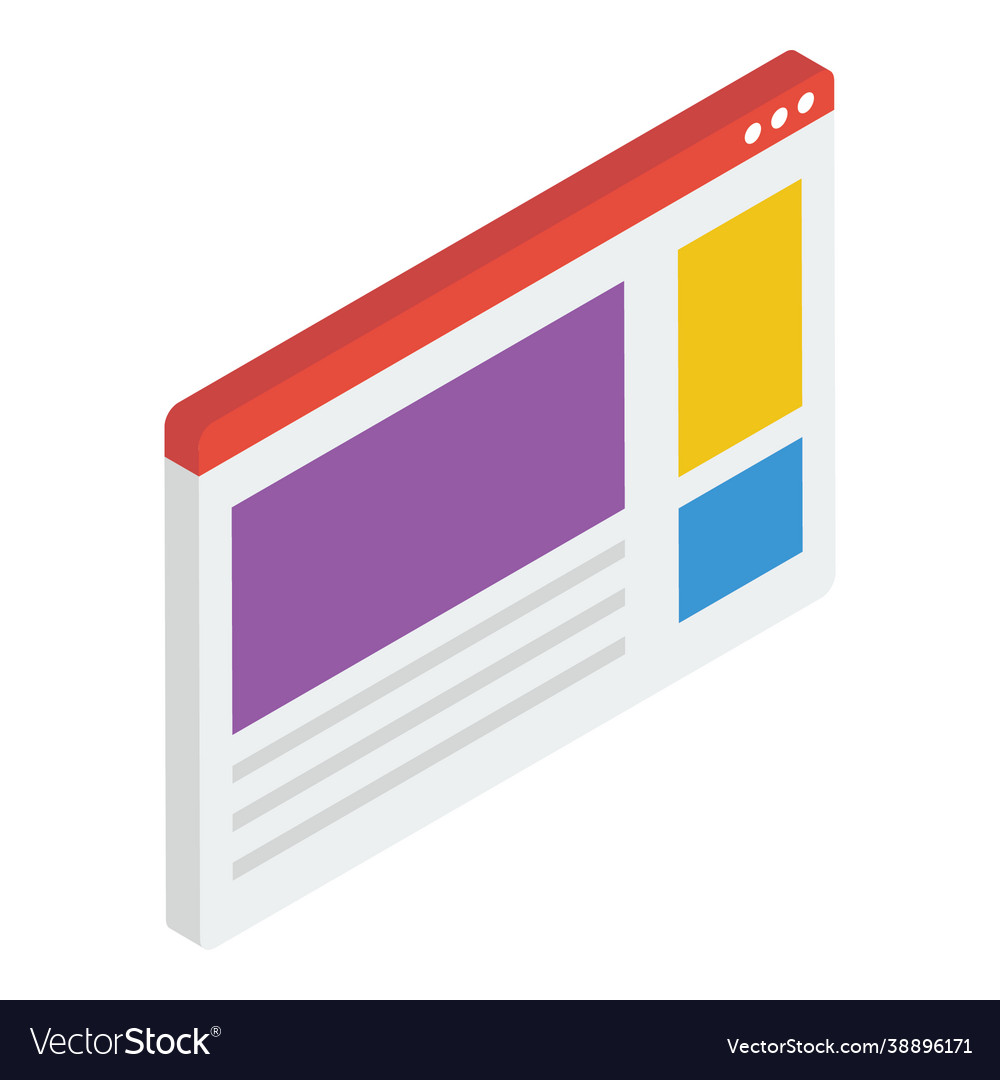 Web layout Royalty Free Vector Image - VectorStock