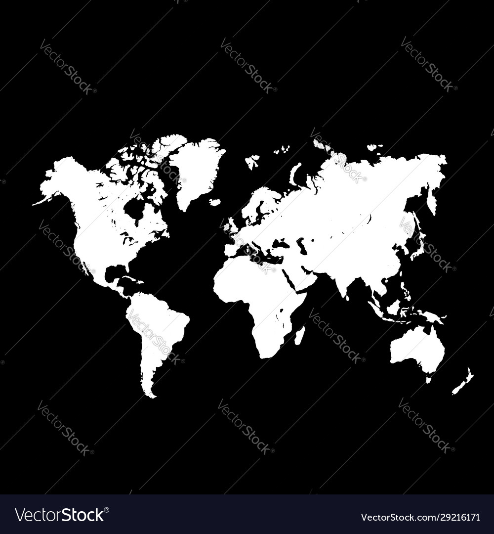 White map Royalty Free Vector Image - VectorStock