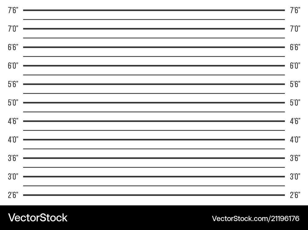 Creative of police lineup Royalty Free Vector Image
