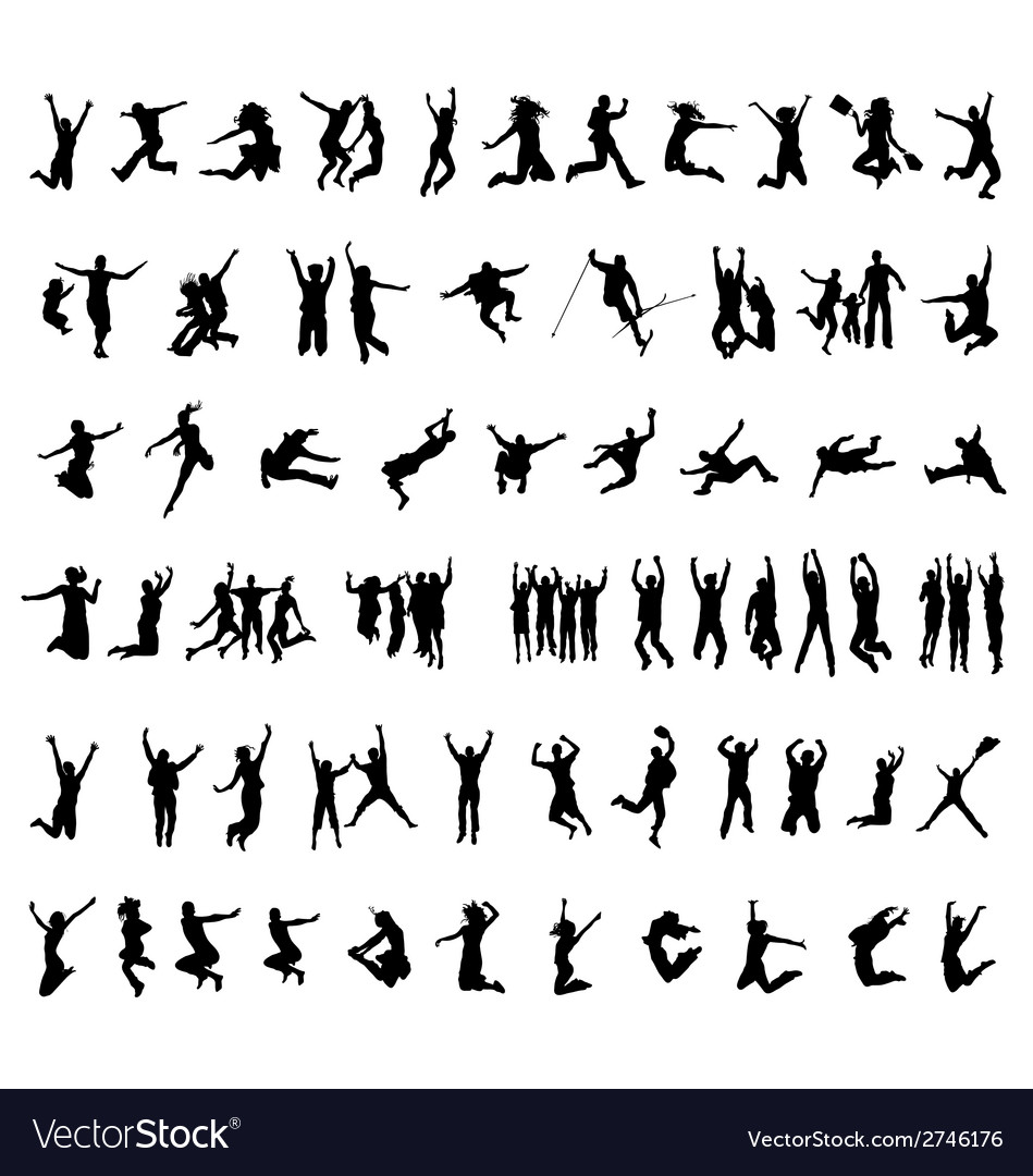 Jumping Royalty Free Vector Image - VectorStock