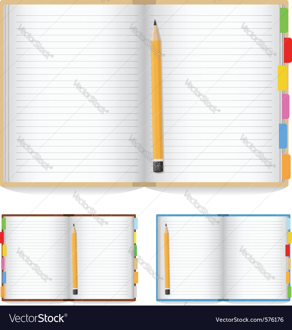 Notebook Royalty Free Vector Image - VectorStock