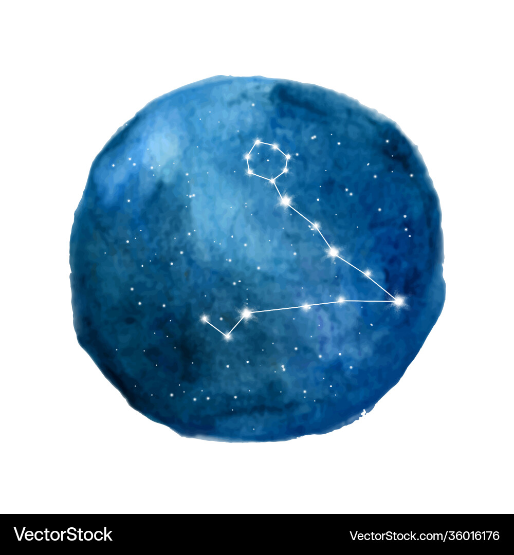 Pisces constellation icon zodiac sign Royalty Free Vector