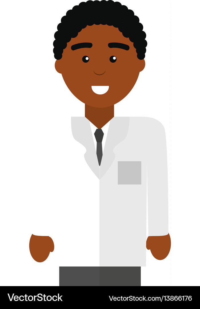 Professional doctor specialist with glasses Vector Image