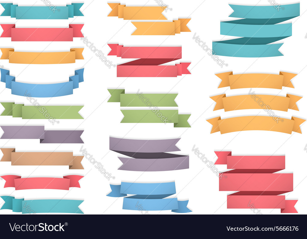 Ribbons Royalty Free Vector Image - VectorStock