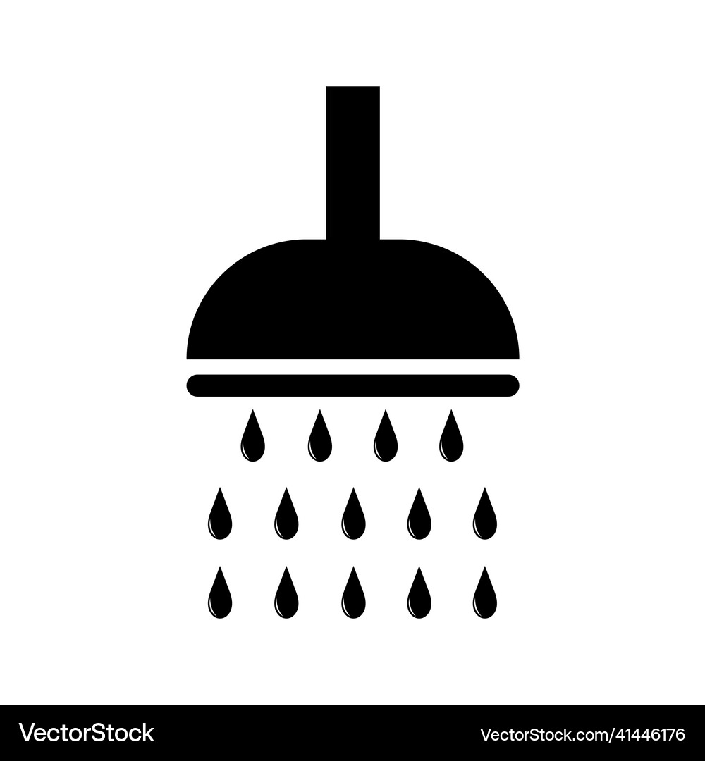 Shower icon in trendy flat style isolated Vector Image