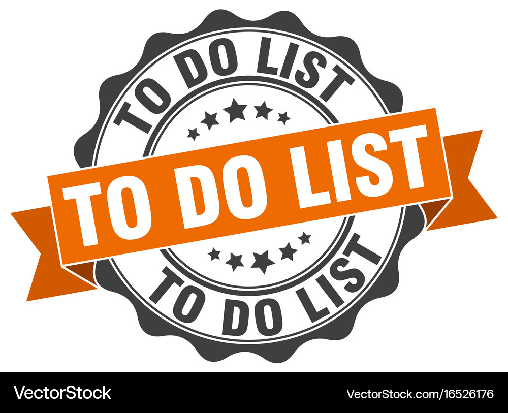 To do list stamp sign seal Royalty Free Vector Image