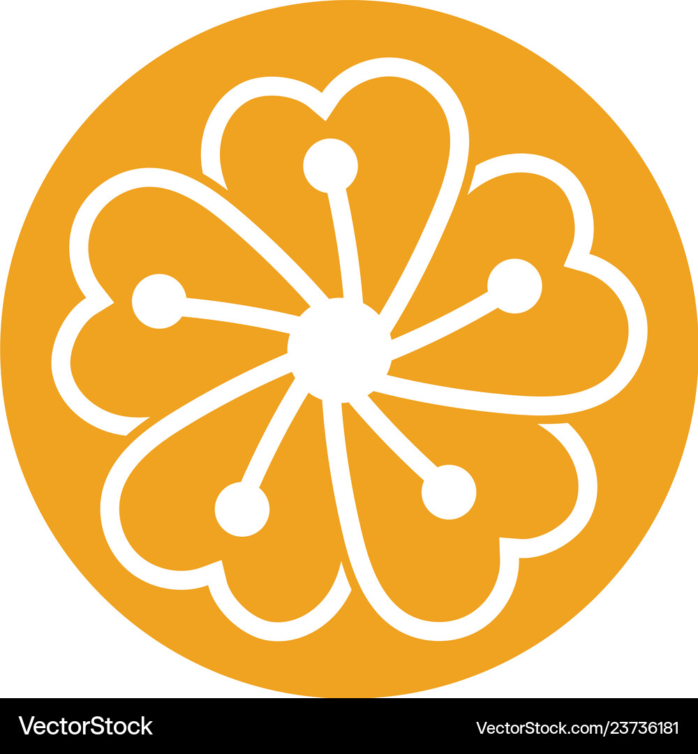 Beauty icon flowers design Royalty Free Vector Image