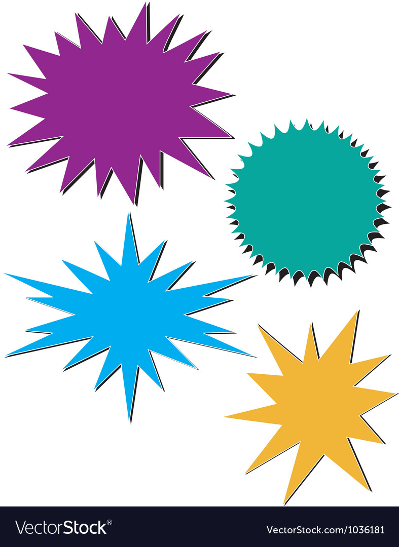 Bursts Royalty Free Vector Image - VectorStock