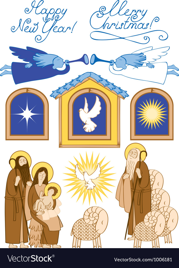 Christmas set Royalty Free Vector Image - VectorStock