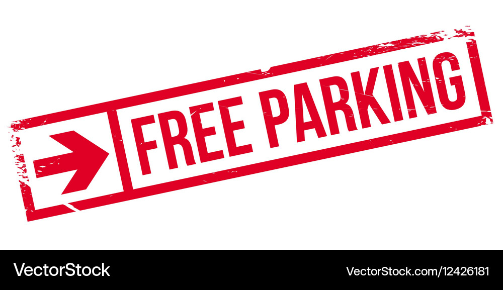 Free parking rubber stamp Royalty Free Vector Image