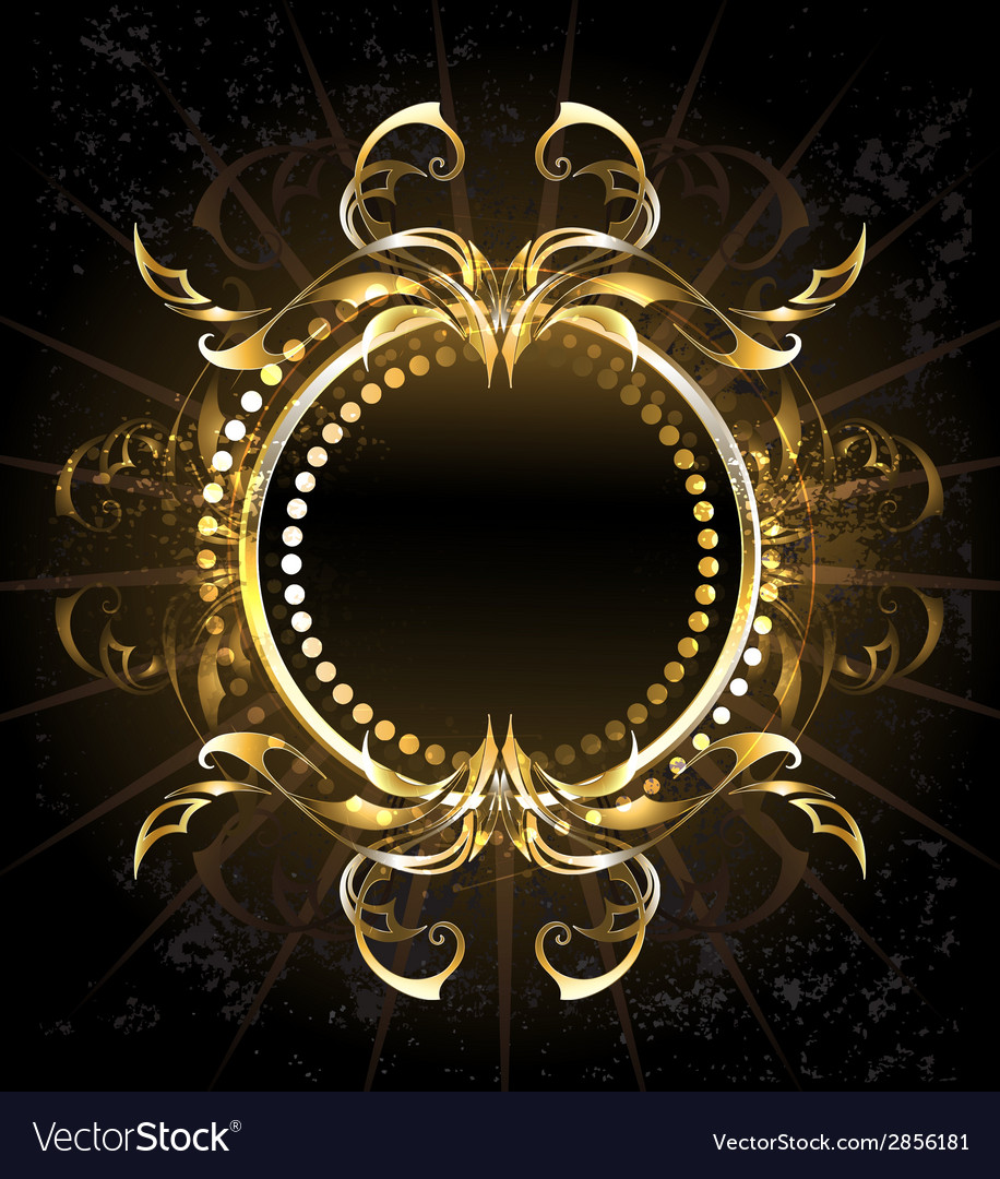Golden tribal frame Royalty Free Vector Image - VectorStock Golden tribal frame Royalty Free Vector Image - VectorStock