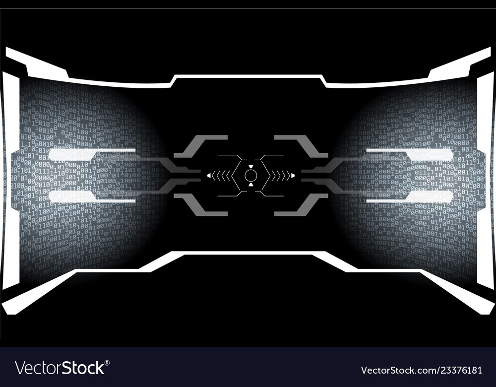 Hud hi tech futuristic white elements security Vector Image Hud hi tech futuristic white elements security Vector Image