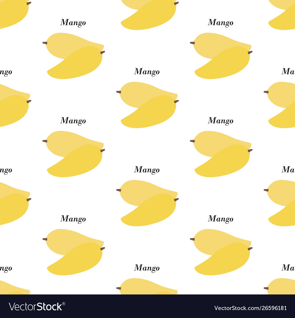 Mango seamless pattern Royalty Free Vector Image