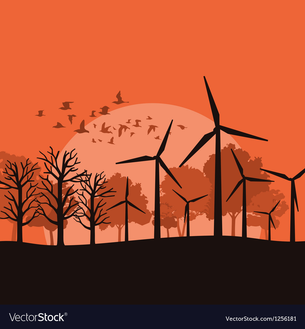 Wind power Royalty Free Vector Image - VectorStock