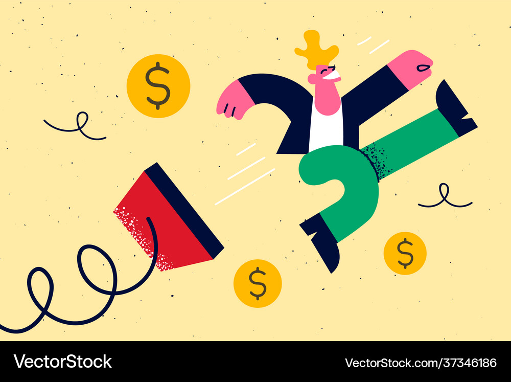 Business motivation and ambition concept Vector Image