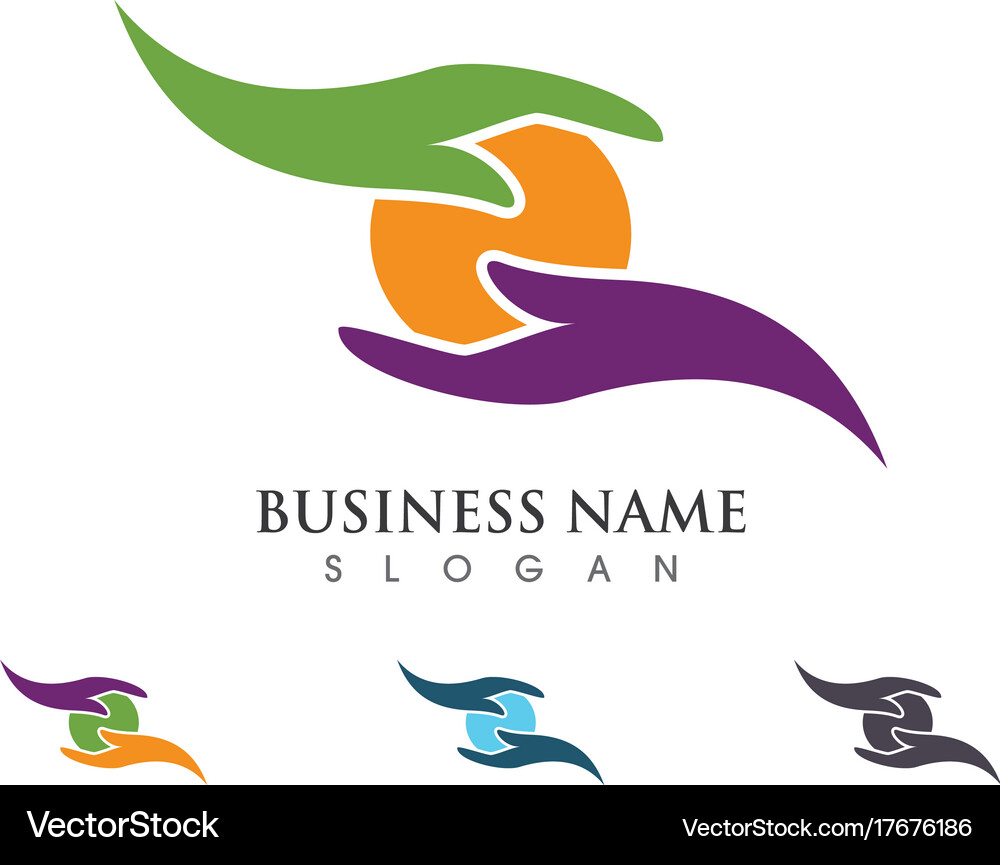 Hand Health Logo Royalty Free Vector Image - VectorStock