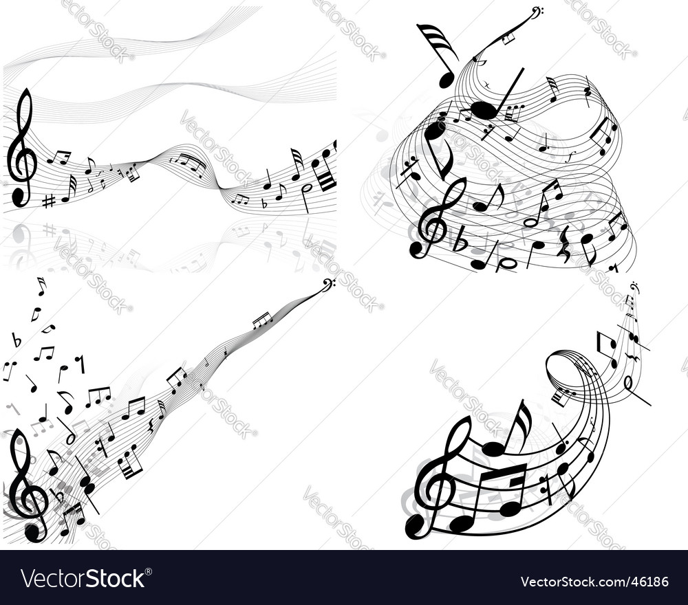 Musical notes Royalty Free Vector Image - VectorStock